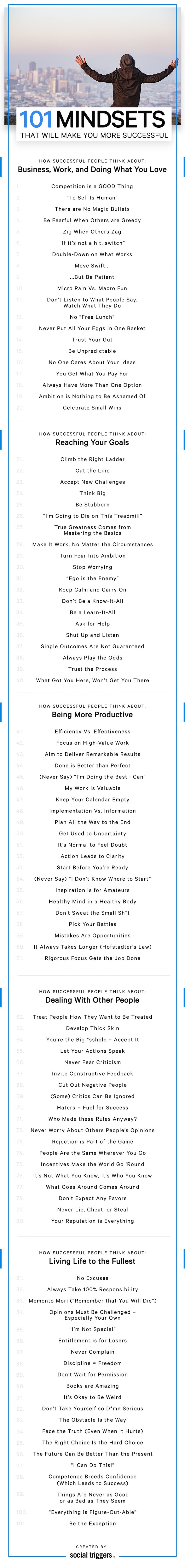 101 Life-Lessons that Will Make You Successful and Happy - Social Triggers